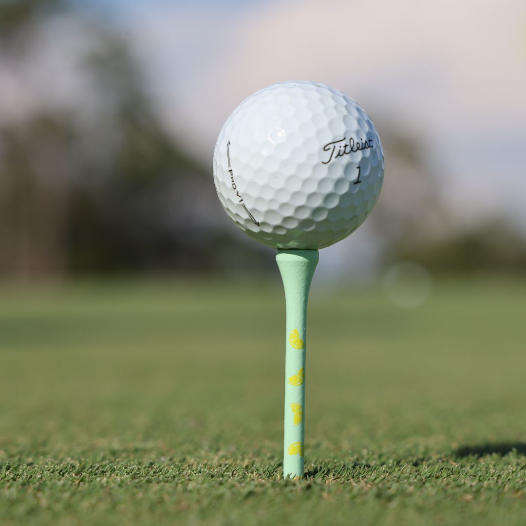 Lively Lemon (Green Golf Tee) 100 Count by Twigs Golf